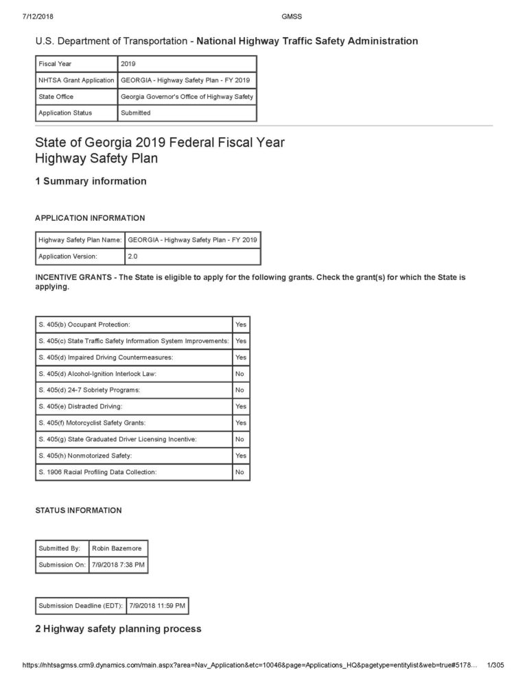Highway Safety Plans – Home | Georgia Governor's Office of Highway Safety